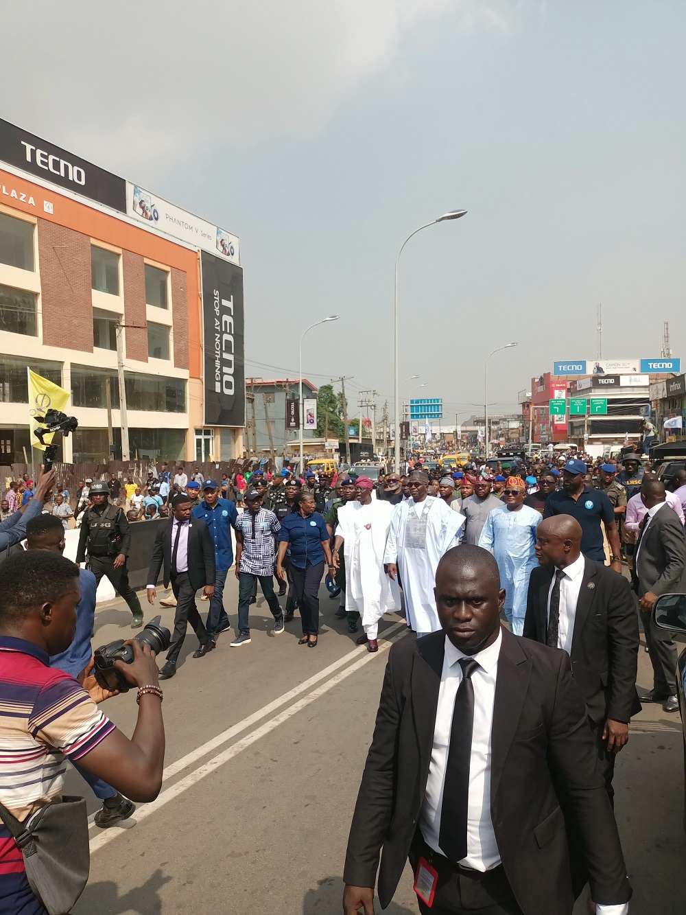 Photos: Sanwo-Olu opens Ikeja overpass bridge - BCN