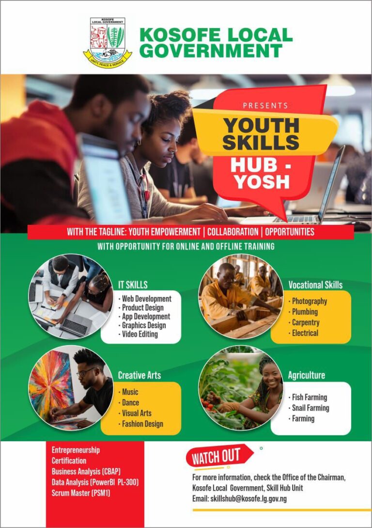 Kosofe Local Government sets to empower Youths - BCN